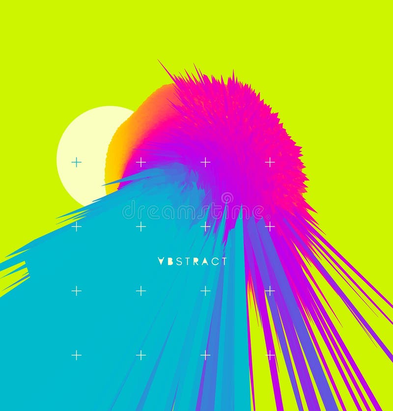 Background with Exploding Rays. Abstract Vector Illustration with ...