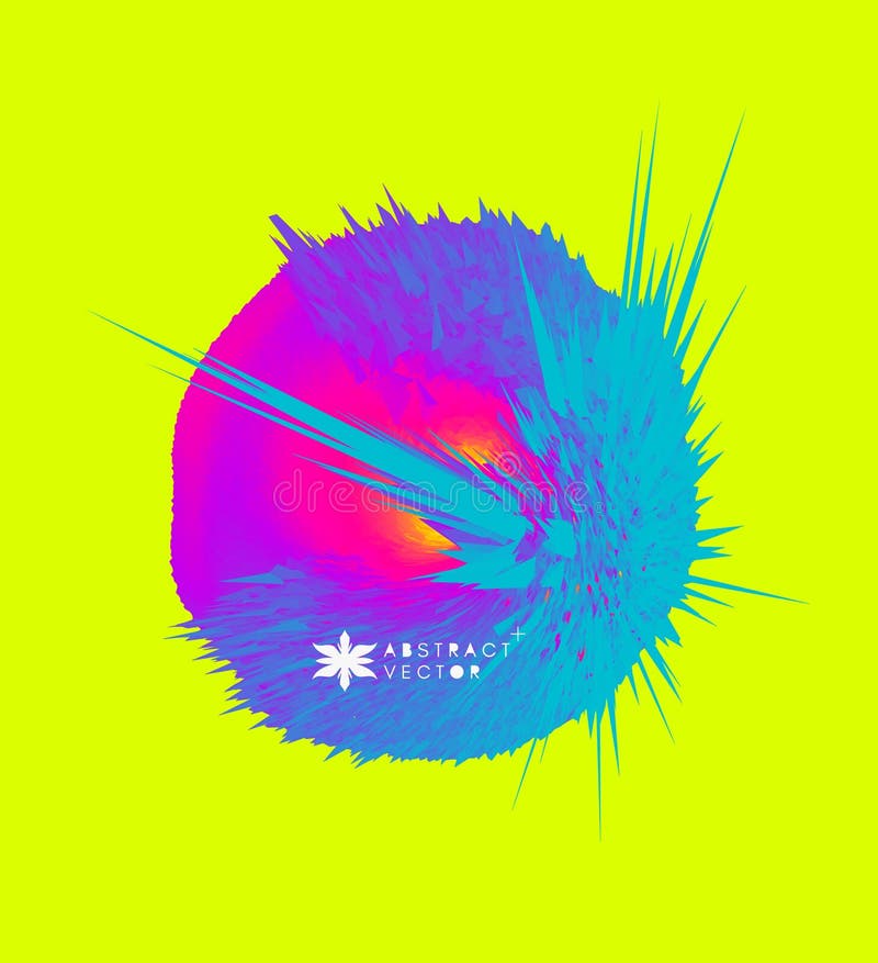 Background with Exploding Rays. Abstract Vector Illustration with ...