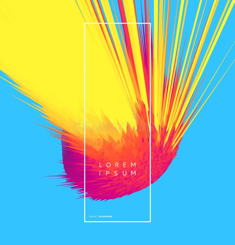 Background with Exploding Rays. Abstract Vector Illustration with ...