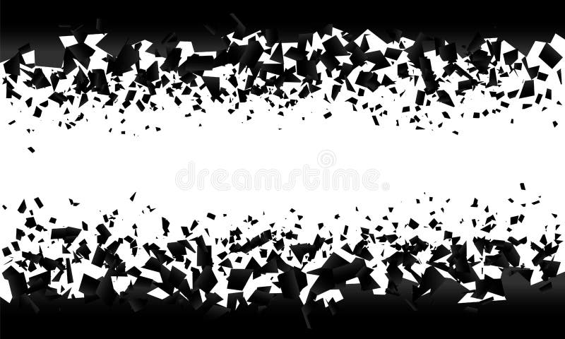 Background Explosion with Debris. Isolated Black Illustration Stock ...