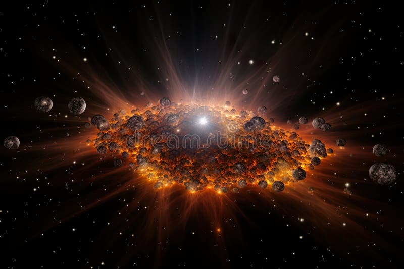 Background Explosion of Stars Cluster Takes Shape in the Solar System ...
