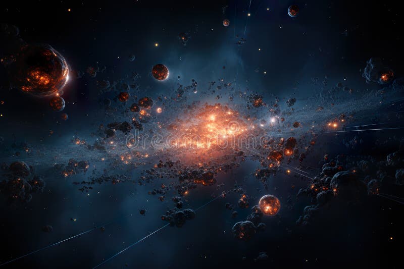 Background Explosion of Stars Cluster Takes Shape in the Solar System ...