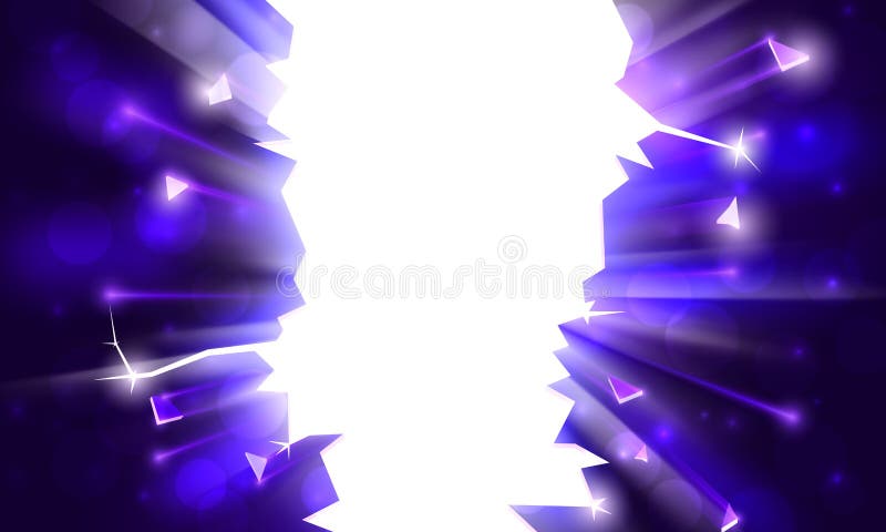 Background for an Explosive Party, Bright Frame with Sparks. Rays of ...