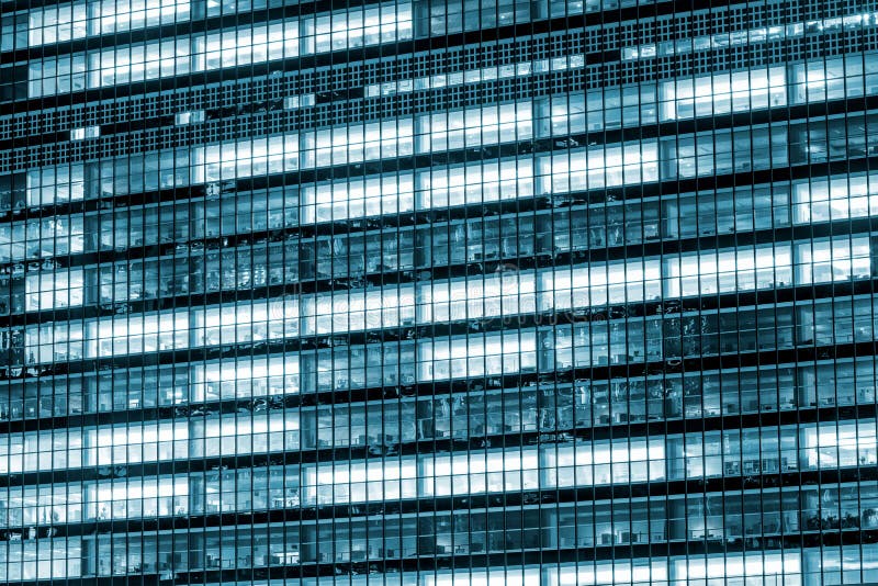 Background of Exterior Modern Office Building, Evening Stock Image ...