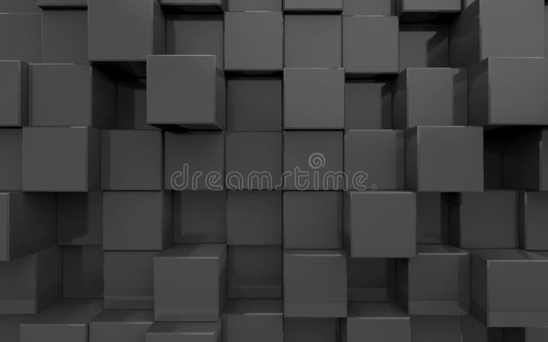 Extruded squares abstract stock illustration. Illustration of extrude ...