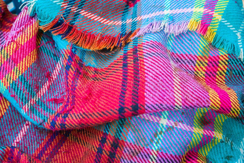 Background of Fabric in Scottish Cage. Plaid Textures. Stock Photo ...