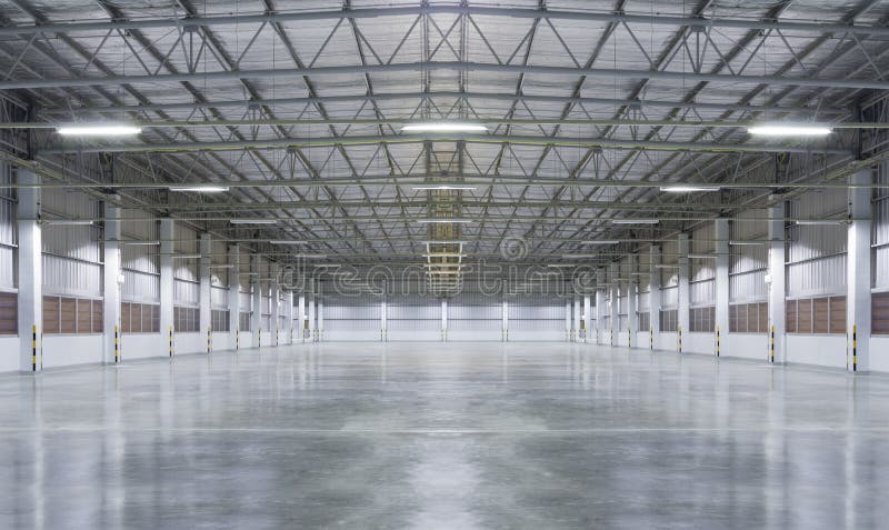 Modern storehouse stock photo. Image of business, space - 22100326