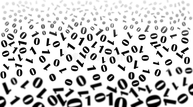 Background With Falling Binary Code Programming Stock Illustration Illustration Of