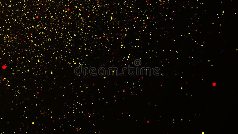 Background of Falling Magic Dust Particles. Abstract Christmas Concept ...