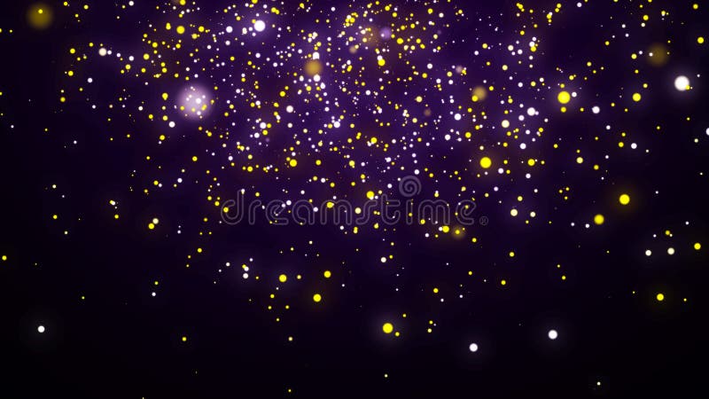 Background of Falling Magic Dust Particles. Abstract Christmas Concept ...