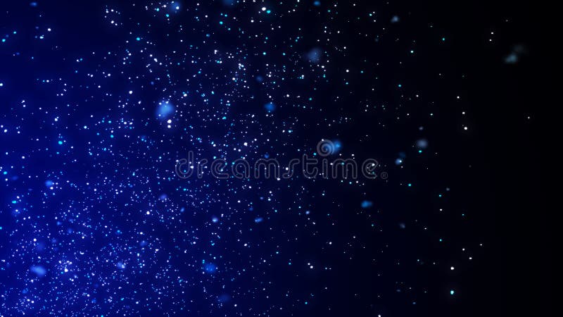 Background of Falling Magic Dust Particles. Abstract Futuristic Concept ...