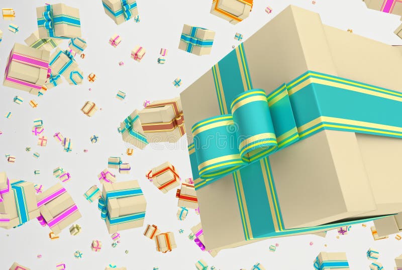 Background with Falling Presents Stock Illustration - Illustration of ... Background with Falling Presents Stock Illustration - Illustration of ...