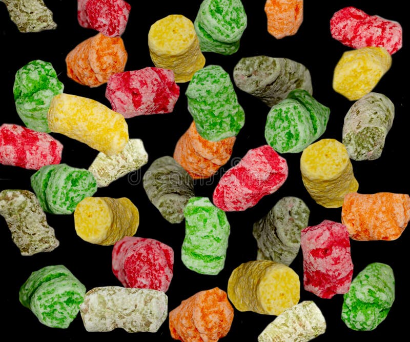 Background of Falling Puffs, Isolated on Black. Stock Image - Image of ...