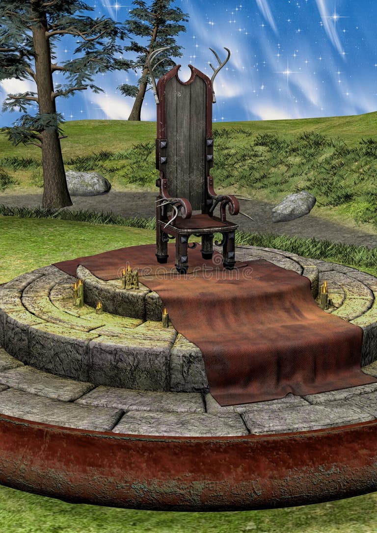 Enchanted Forest Throne Stock Illustrations – 1 Enchanted Forest Throne ...