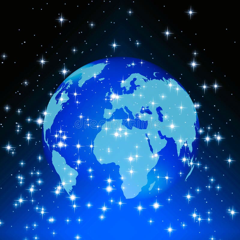 Background with Fantasy World Stock Illustration - Illustration of ...