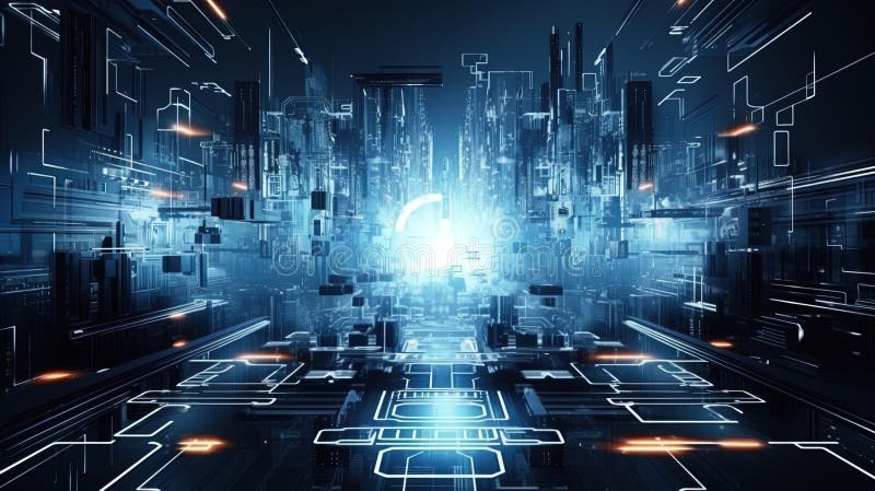 Background Features Abstract Digital Elements, Crafting Virtual ...