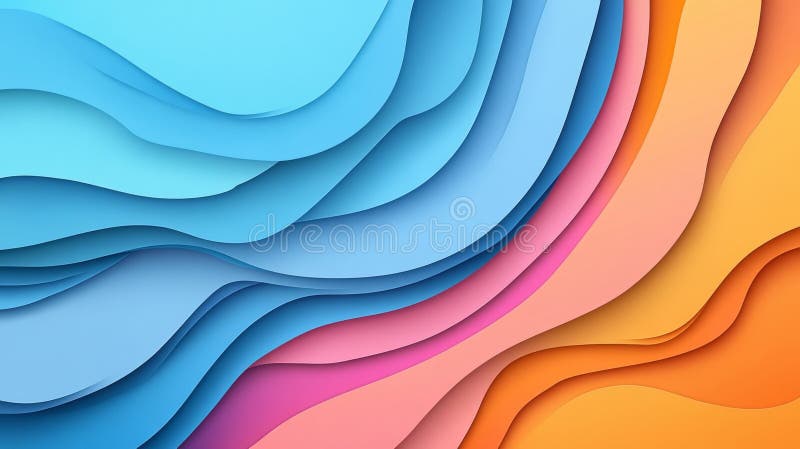 The Background Features an Abstract Gradient Wallpaper Illustration ...