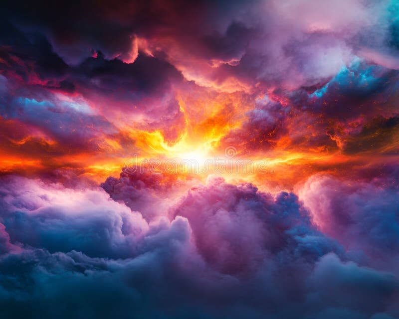 The Background Features an Abstract Multicolor Star Enhanced with Gloss ...