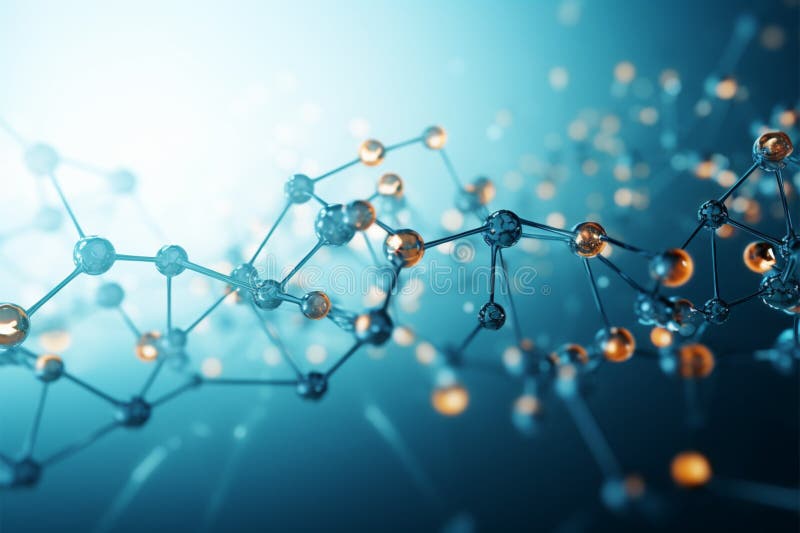 Background Features an Array of Scientific Molecules, Visually ...