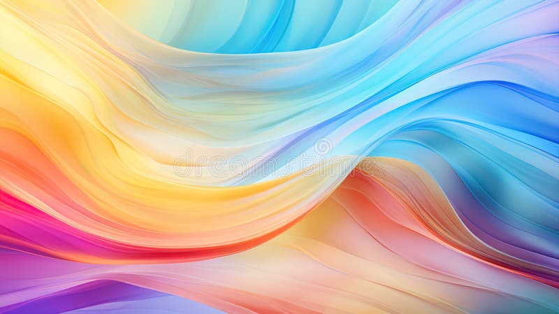 Background Features Iridescent Colors, Refractive Effects, Forming a ...