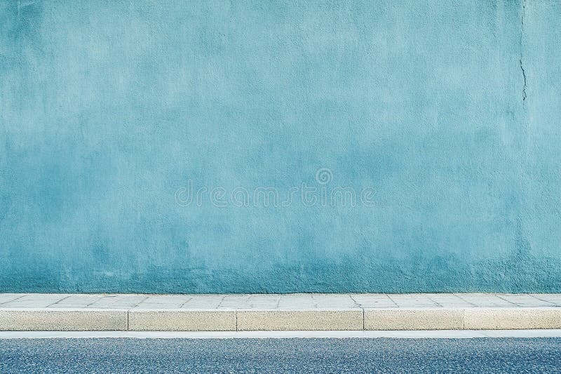 This Background Features a Serene, Lightly Textured Blue Wall with ...