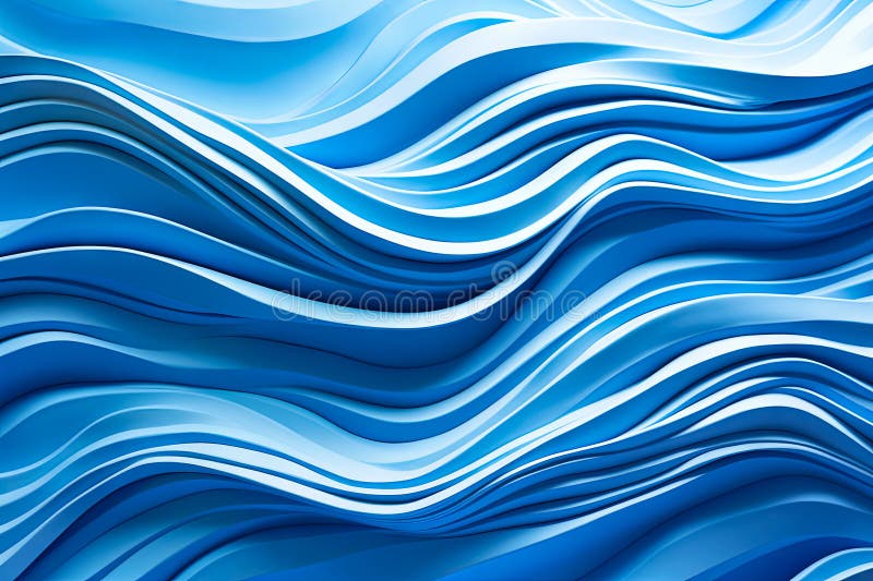 The Background Features Wavy Lines in Blue and White Colors, Creating a ...