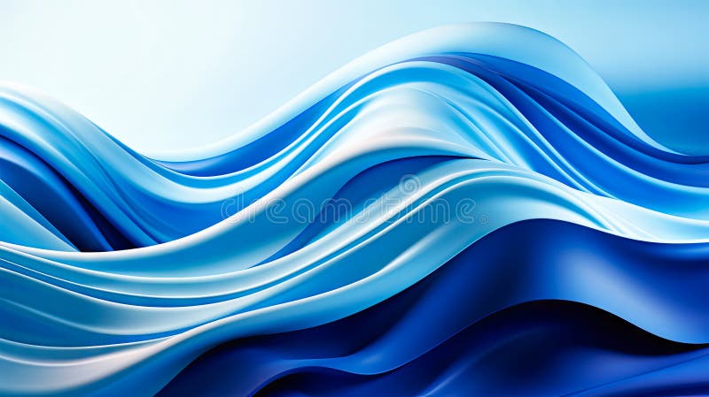 The Background Features Wavy Lines in Blue and White Colors, Creating a ...