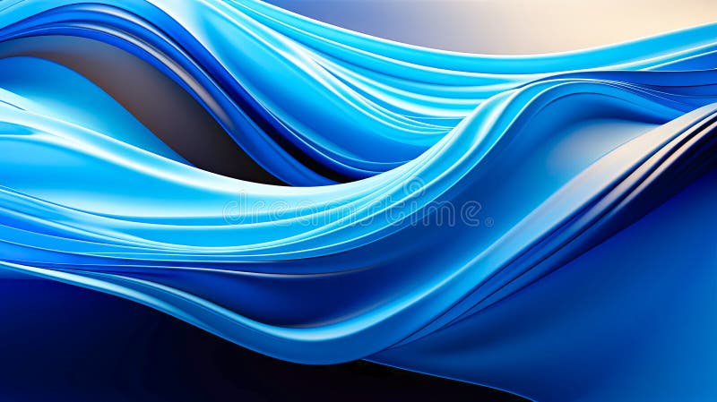 The Background Features Wavy Lines in Blue and White Colors, Creating a ...