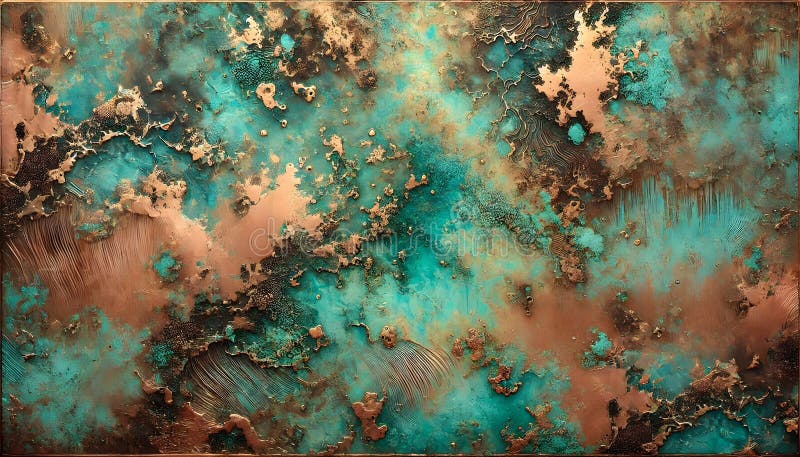 Patina Effect Blue Turquoise Green Stock Illustrations – 7 Patina ...