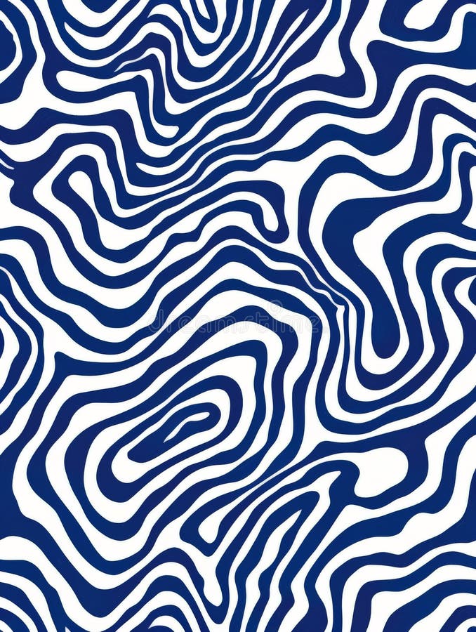 Blue and White Background with Wavy Lines Stock Illustration ...