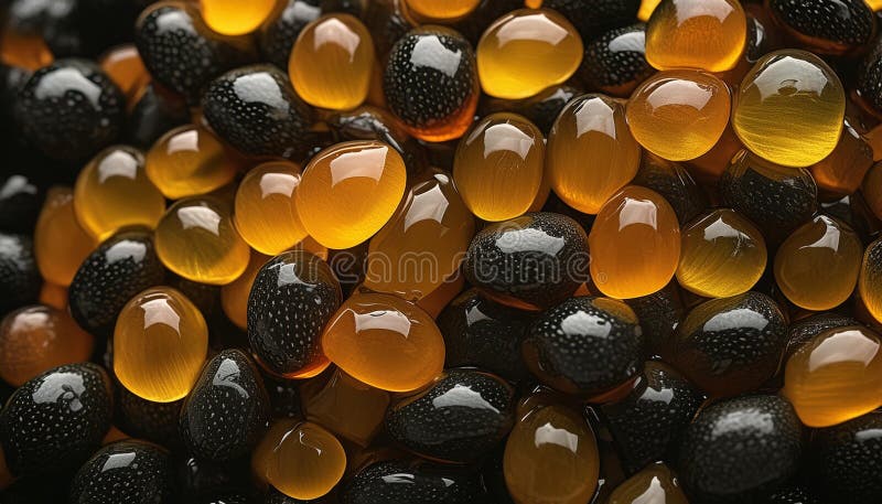 A Background Featuring Caviar, with the Salt-cured Roe of Sturgeon ...