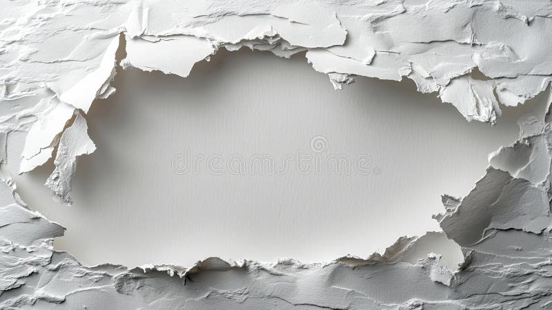 Background Featuring Handmade White Paper with Rough Organic Edges and ...