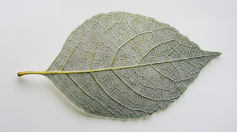 Background Featuring Natural Leaf Vein Patterns for Environmentally ...