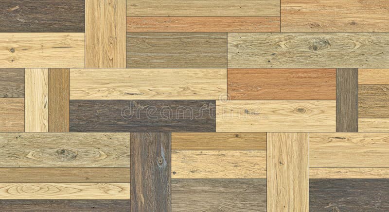 Patchwork Mixed Wooden Planks Various Tones Textures Rustic Reclaimed ...