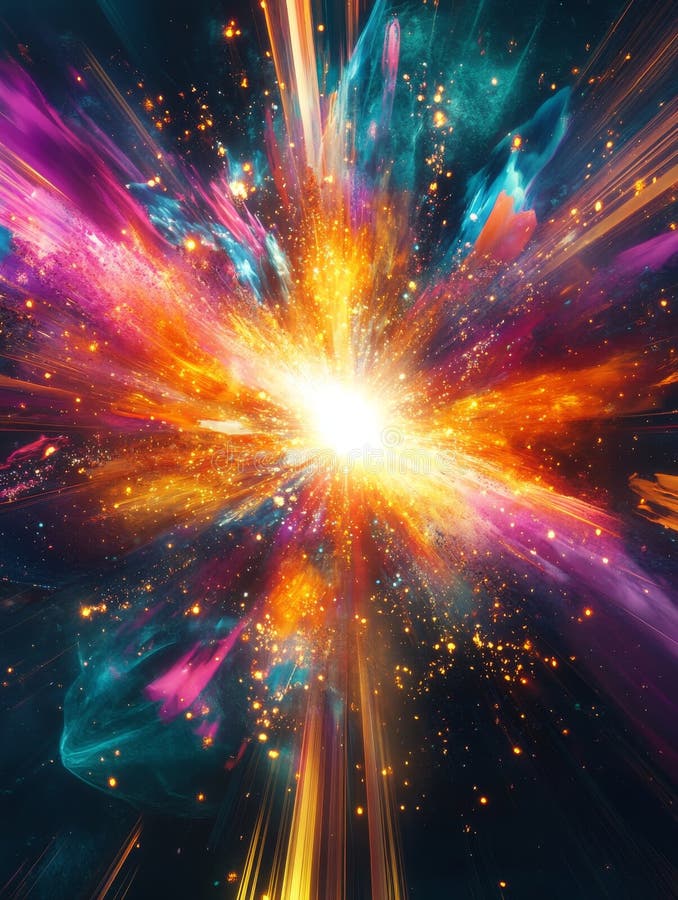 Background Featuring Rays of Light Radiating Outward Graphic ...