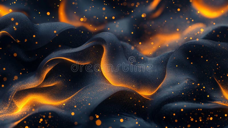 A Background Featuring Wavy Patterns in Blue and Orange Hues ...