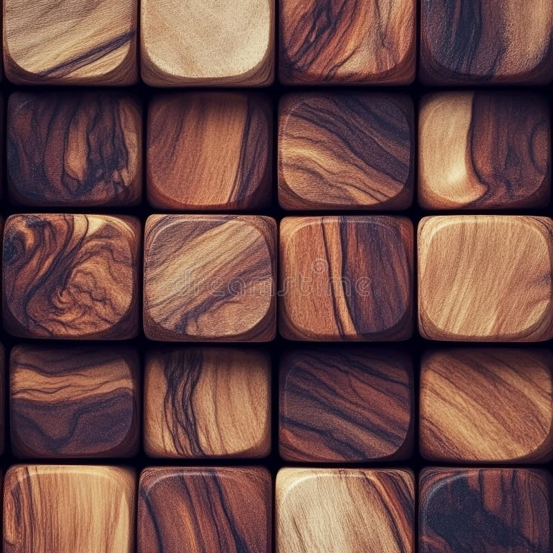 A Background Featuring Wood Texture Composed of Multiple Square Blocks ...