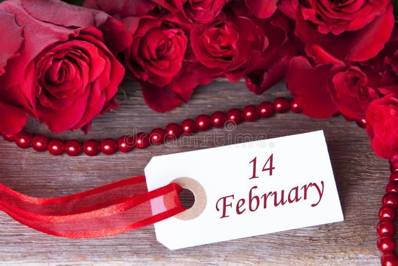 Greeting Card with Text Hello February. Red Paper Hearts on White ...