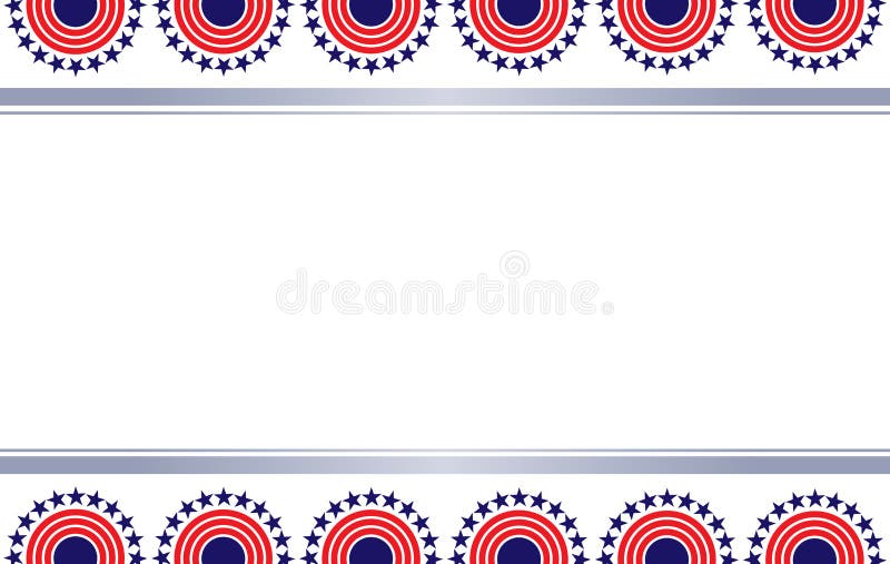 American Abstract Flag Banner Border Background. Stock Vector ...