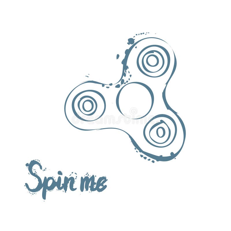 Background with Fidget Spinner Text Hand Lettering Calligraphy Stock ...