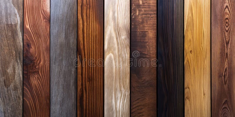 Background Figure of an Arrangement of Various Wooden Textures. Stock ...