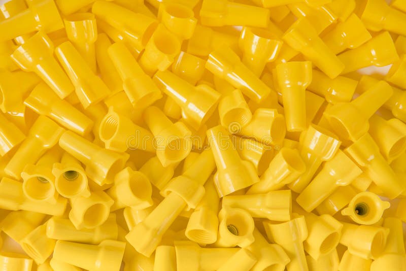 Electrical Wire Twist Cap Connectors Background Stock Photo - Image of ...