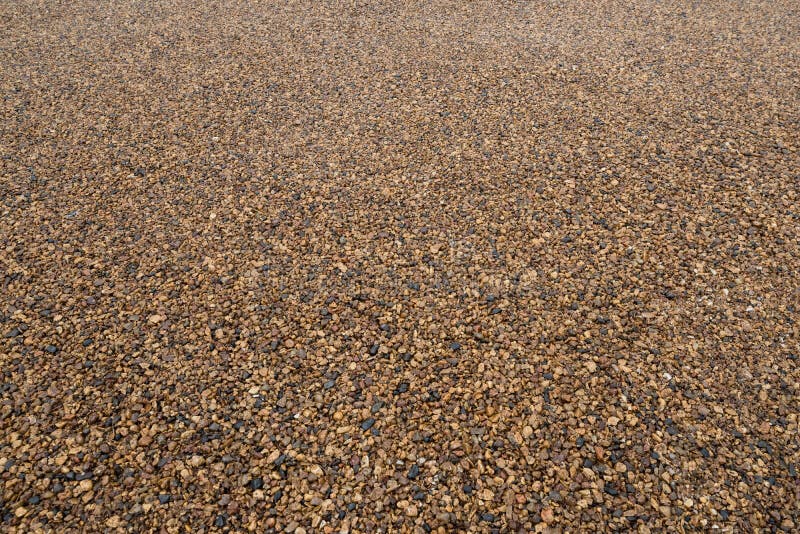 Background of Fine Gravel or Crushed Stone in Perspective. Stock Image ...