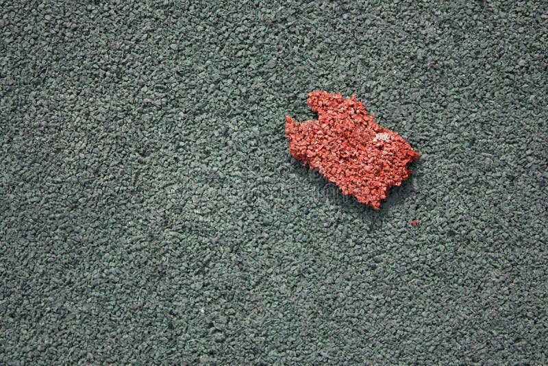 Rough Background of Fine Green Rubble with a Piece of Red Stock Image ...