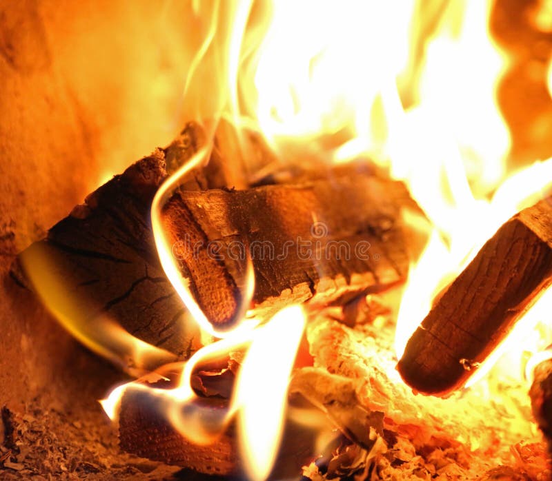 Flames of Fire during a Scary Fire Stock Photo - Image of destroyed ...