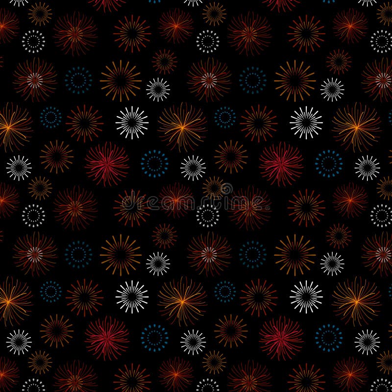 Background with Fireworks Design Stock Illustration - Illustration of ...