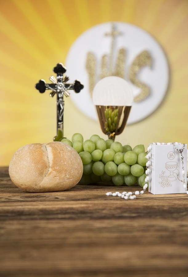 The Background Of The First Holy Communion Stock Image - Image of ...