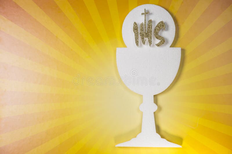 The Background of the First Holy Communion Stock Photo - Image of ...