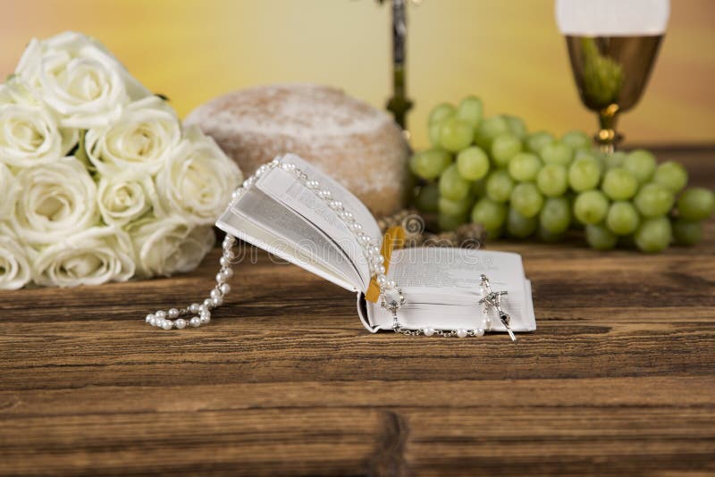 The Background Of The First Holy Communion Stock Image - Image of blood ...