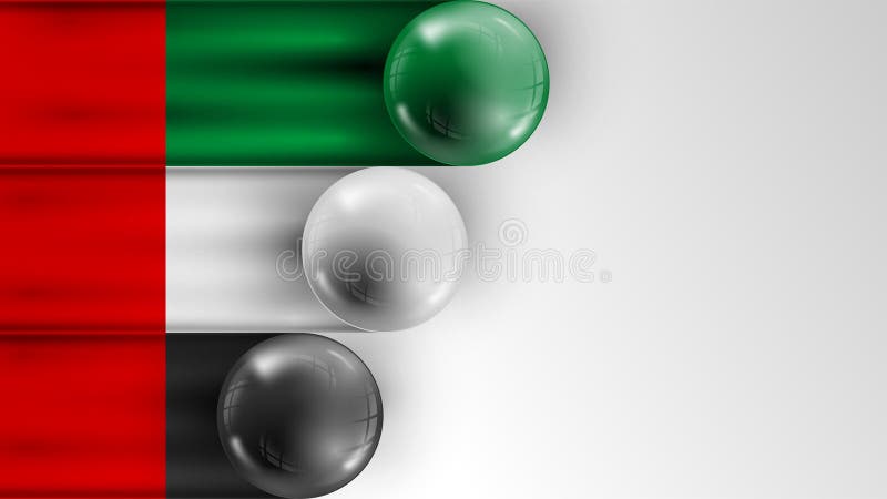 Background Flag of EAU Graphic and Label Stock Vector - Illustration of ...